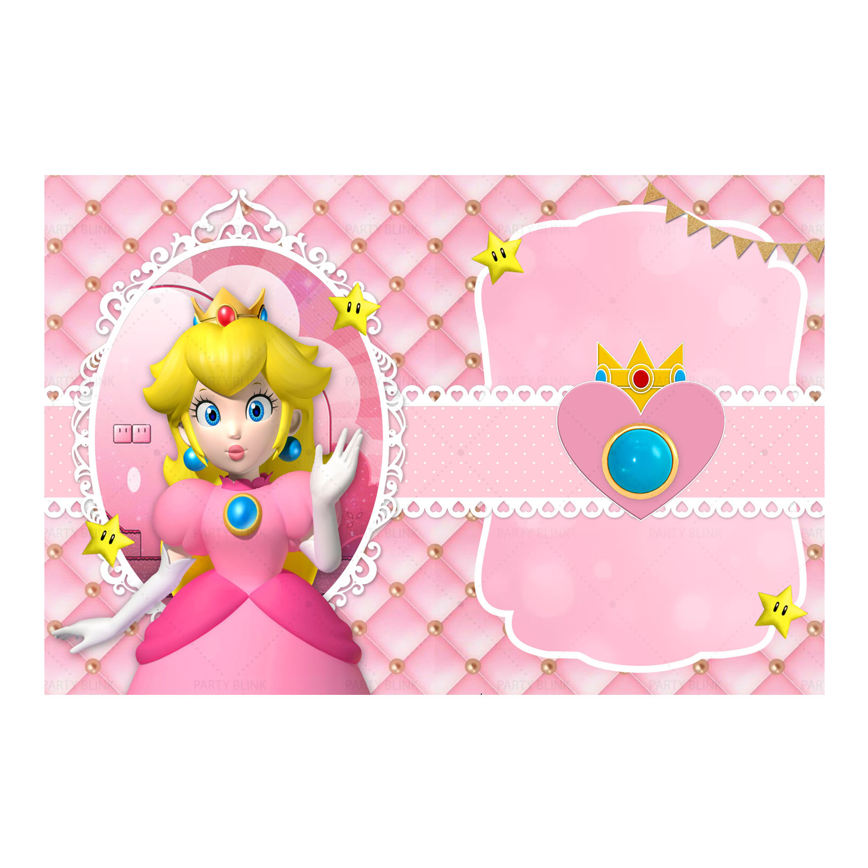  5 Princess Peach Invitation Free Low Cost Editor Online